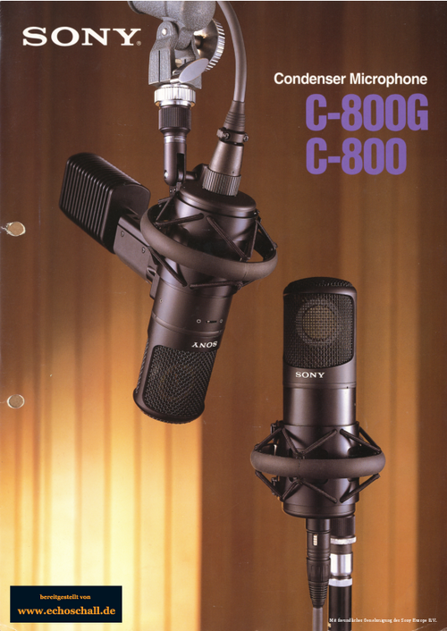 Echoschall-Bibliothek: C800G C800 Microphones (1995)